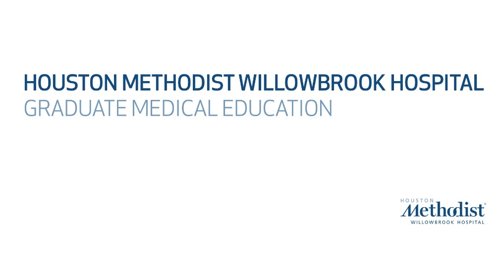 Obstetrics and Gynecology Residency - Houston Methodist Willowbrook ...